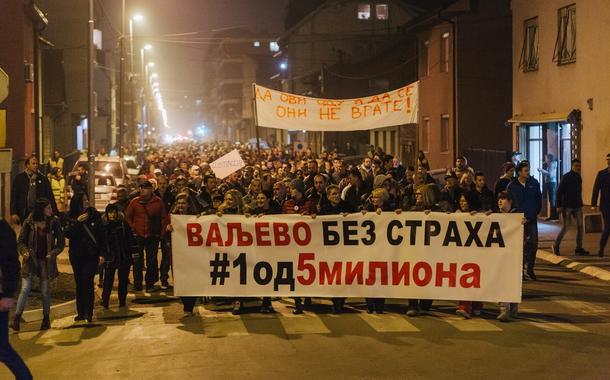 Deseti protest "Valjevo bez straha - #1 od 5 miliona" | Kolubarske.rs